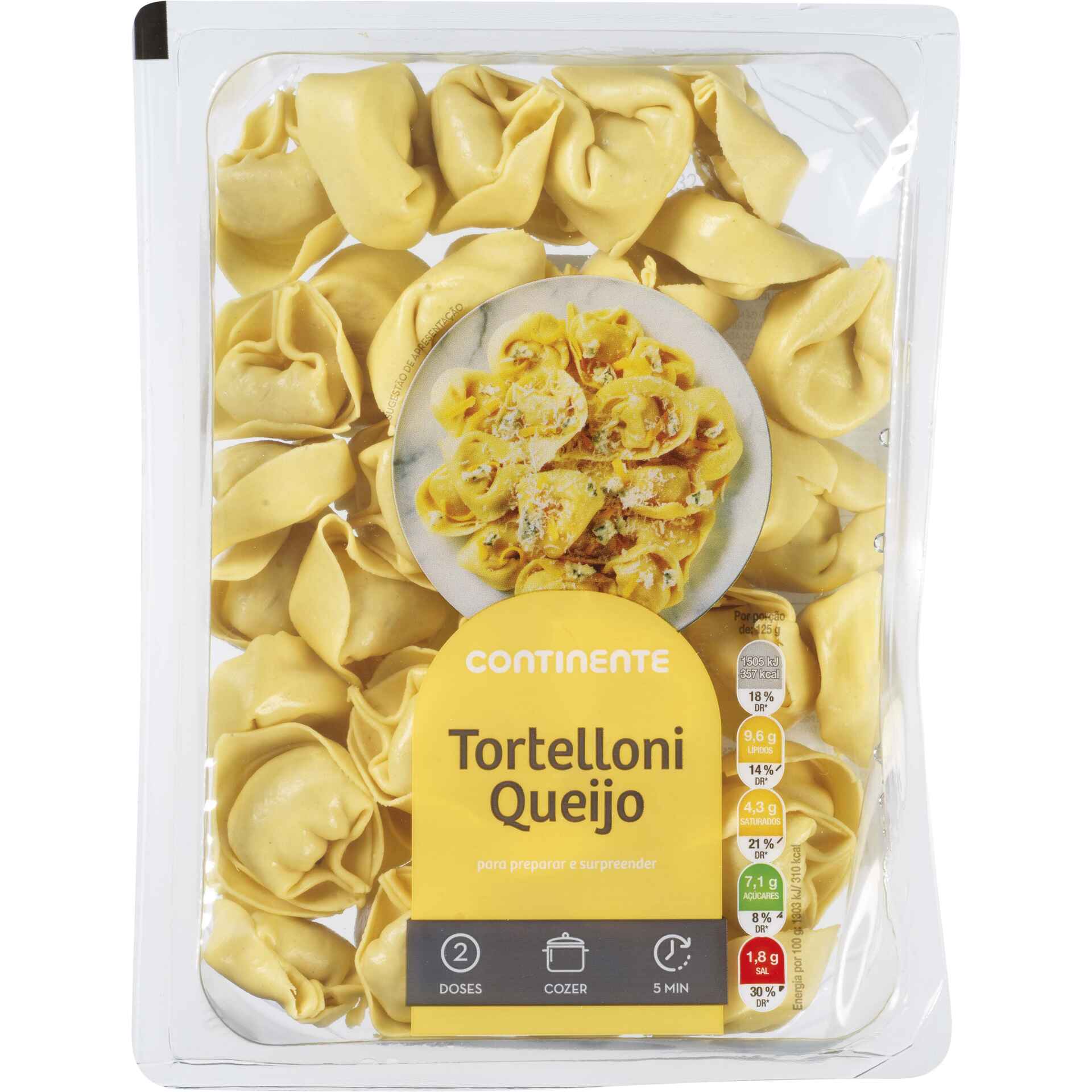 Tortelloni Fresco com Queijo Continente | Continente Online