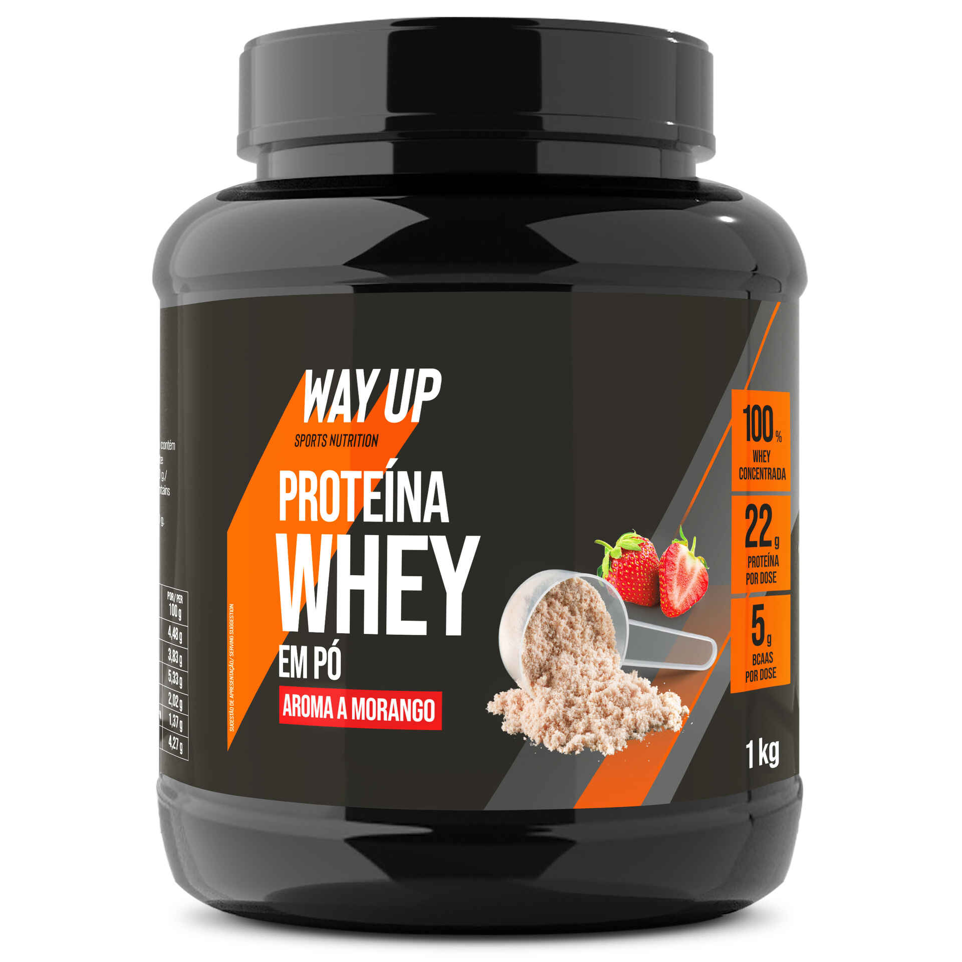 Proteína Whey Concentrada de Morango emb. 1 kg - Way Up | Continente