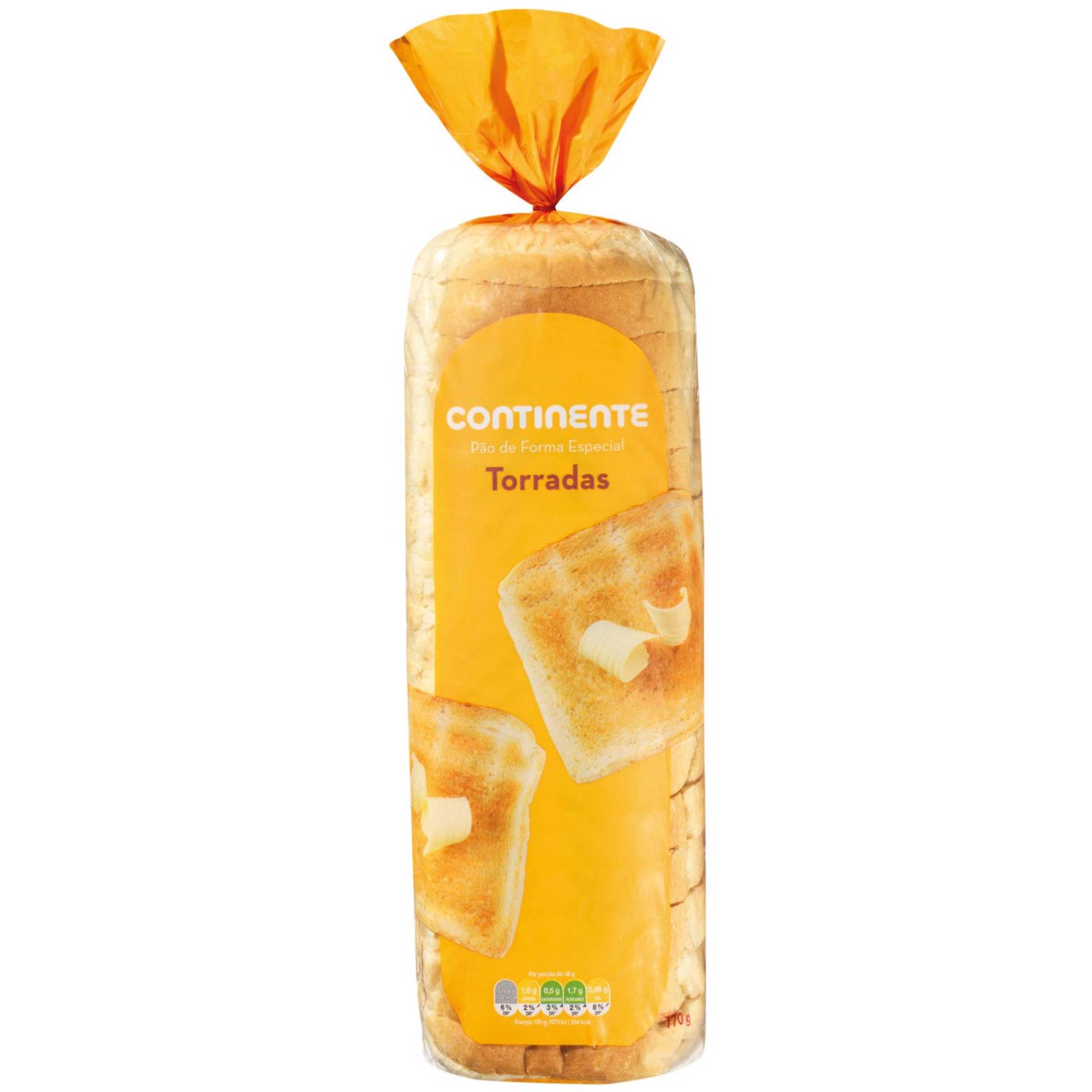 Pão de Forma com Côdea Especial Torradas Continente - emb. 820 gr ...