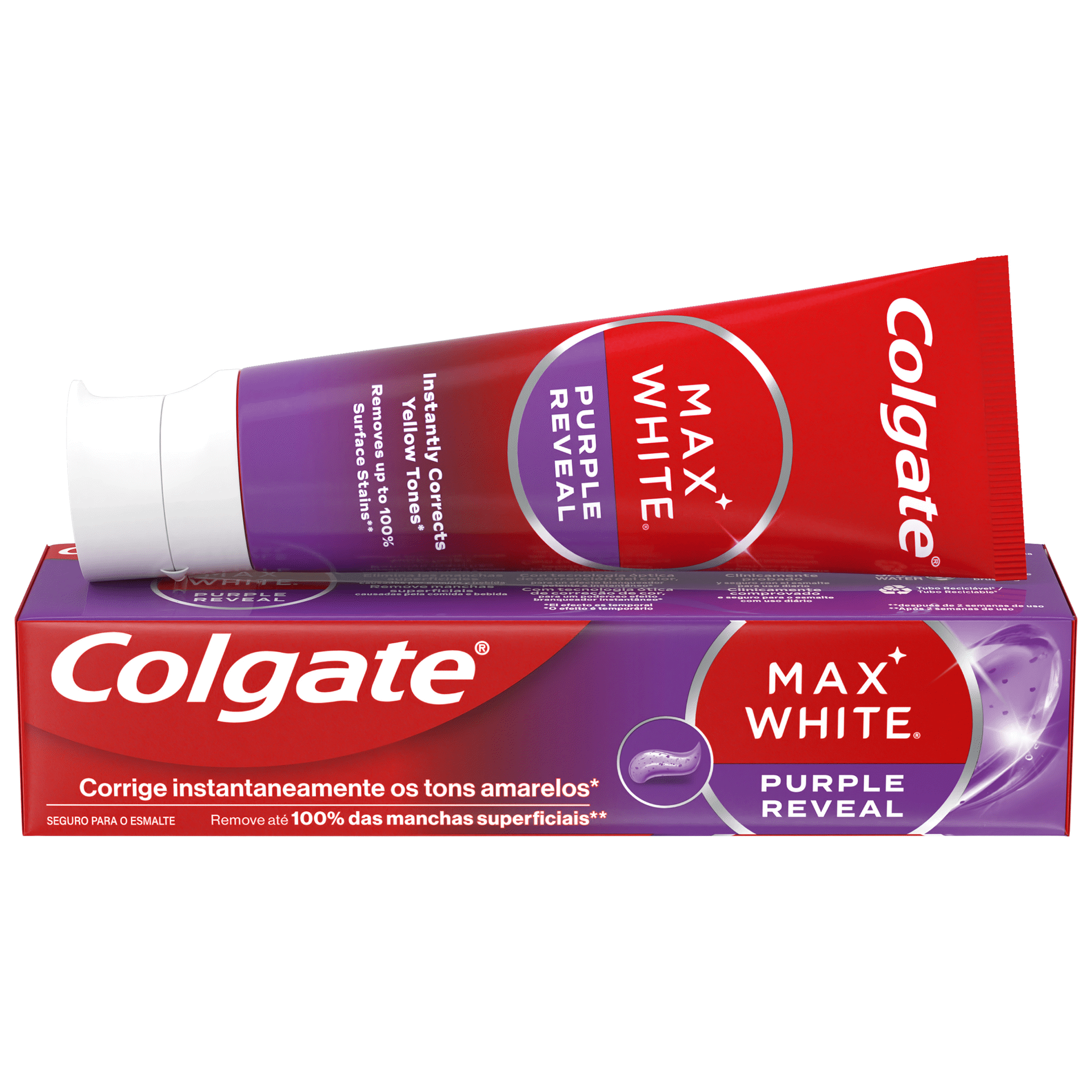 Pasta de Dentes Max White Purple Colgate - emb. 75 ml | Continente Online