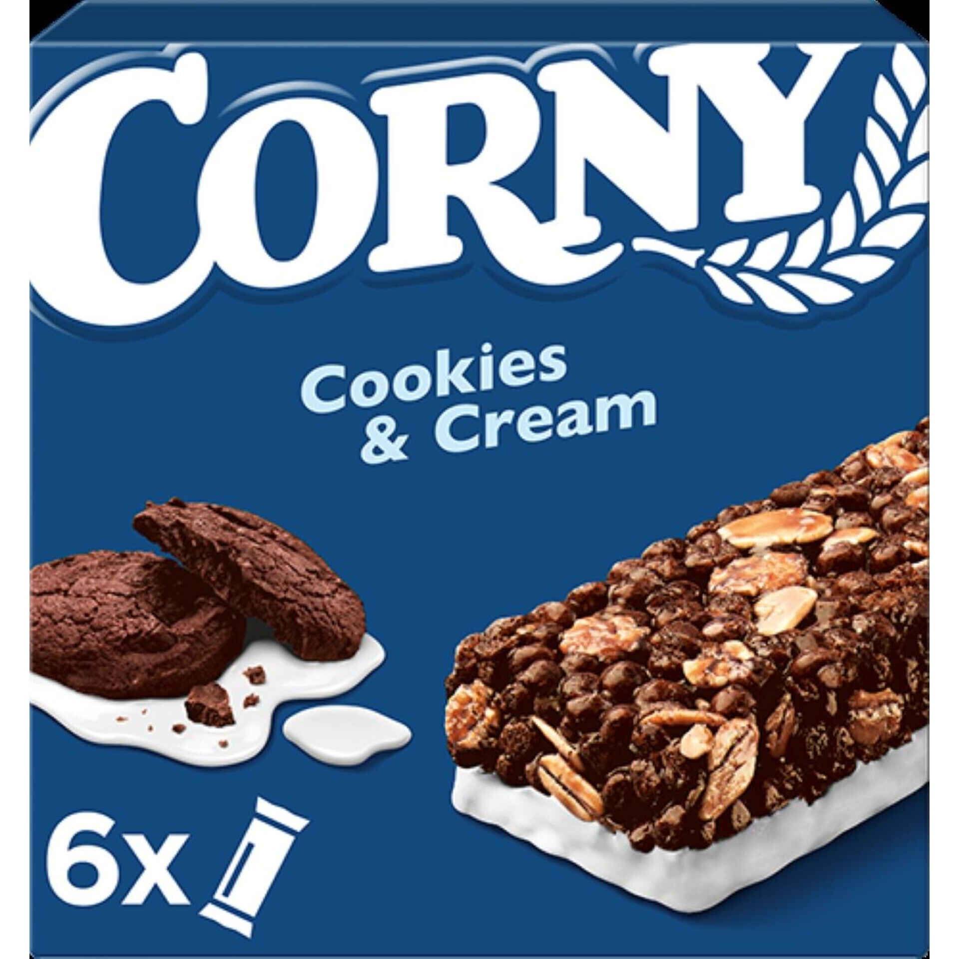 Barras de Cereais Cookies e Cream Corny | Continente Online