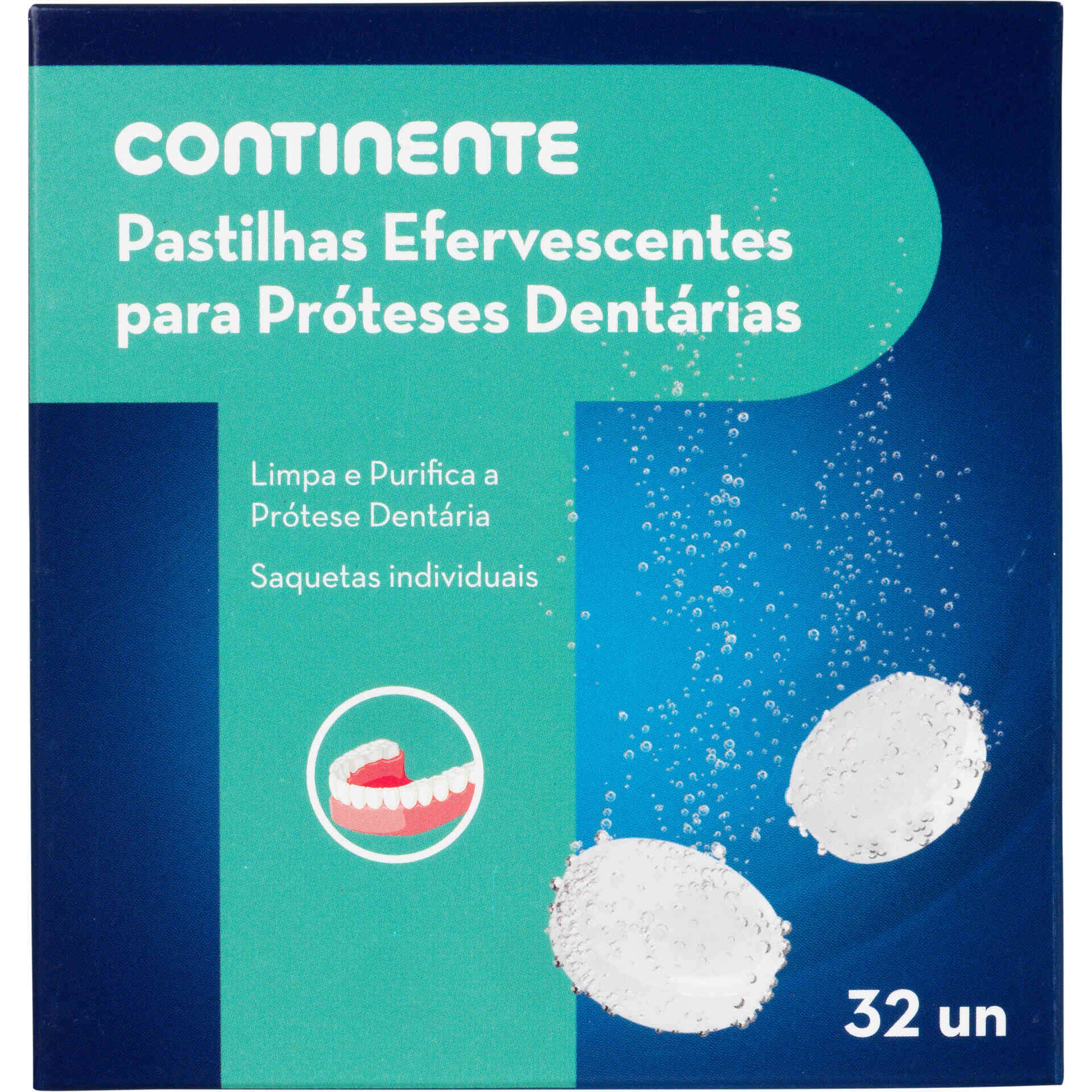 Pastilhas Limpeza de Próteses Continente | Continente Online