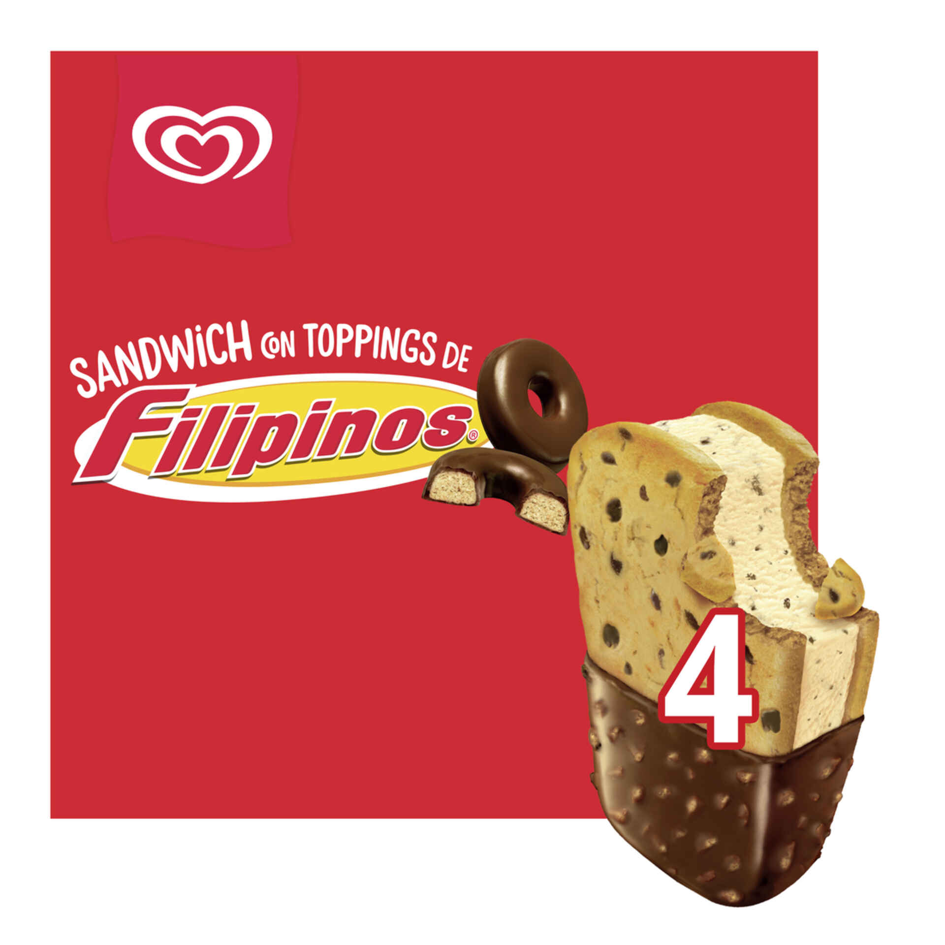 Gelado Sandwich Cookies Filipinos Olá - emb. 520 ml (4 un) | Continente ...