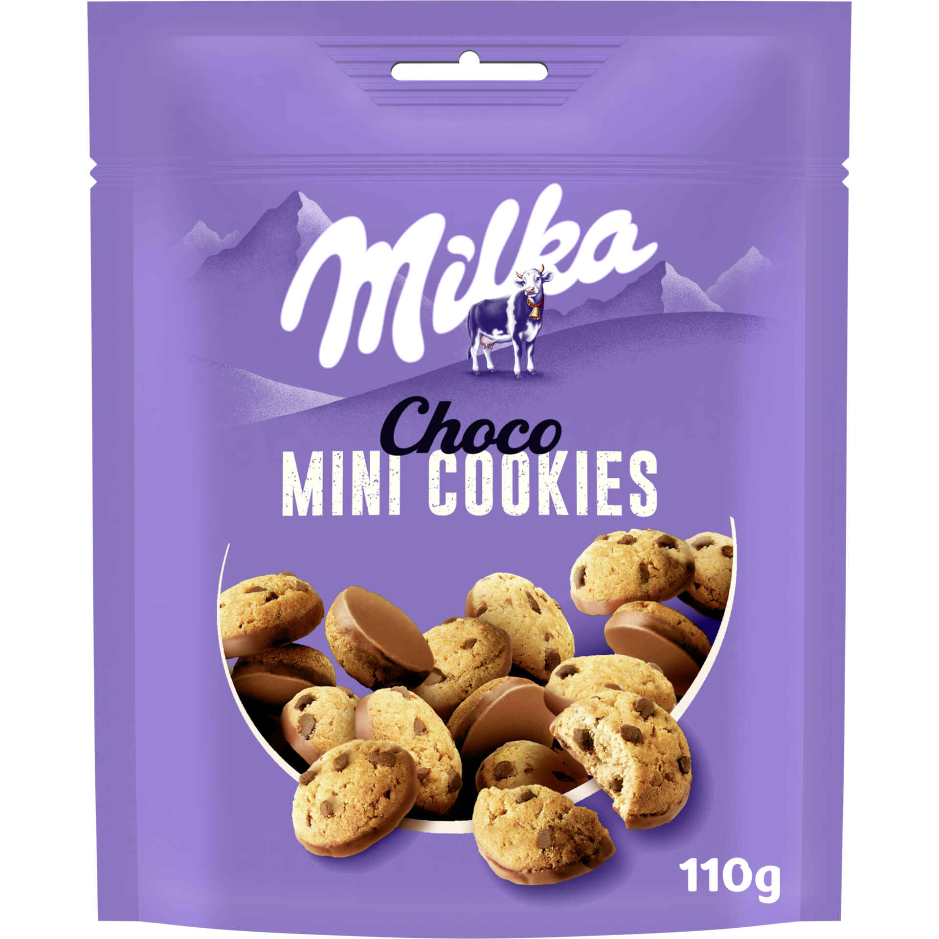 Bolachas Cookies Mini Pepitas de Chocolate Milka | Continente Online