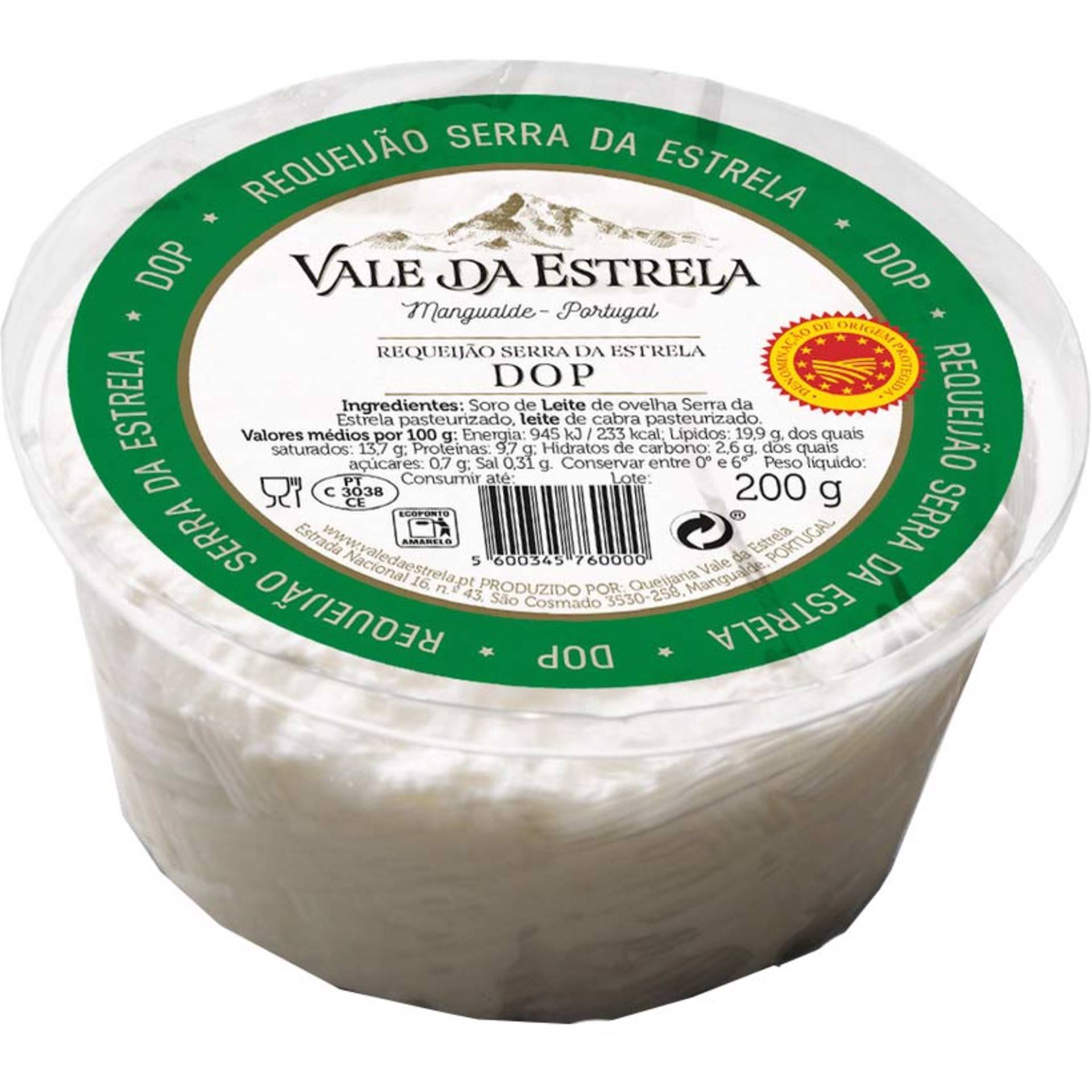 Requeijão Serra da Estrela DOP Vale da Estrela - emb. 200 gr ...
