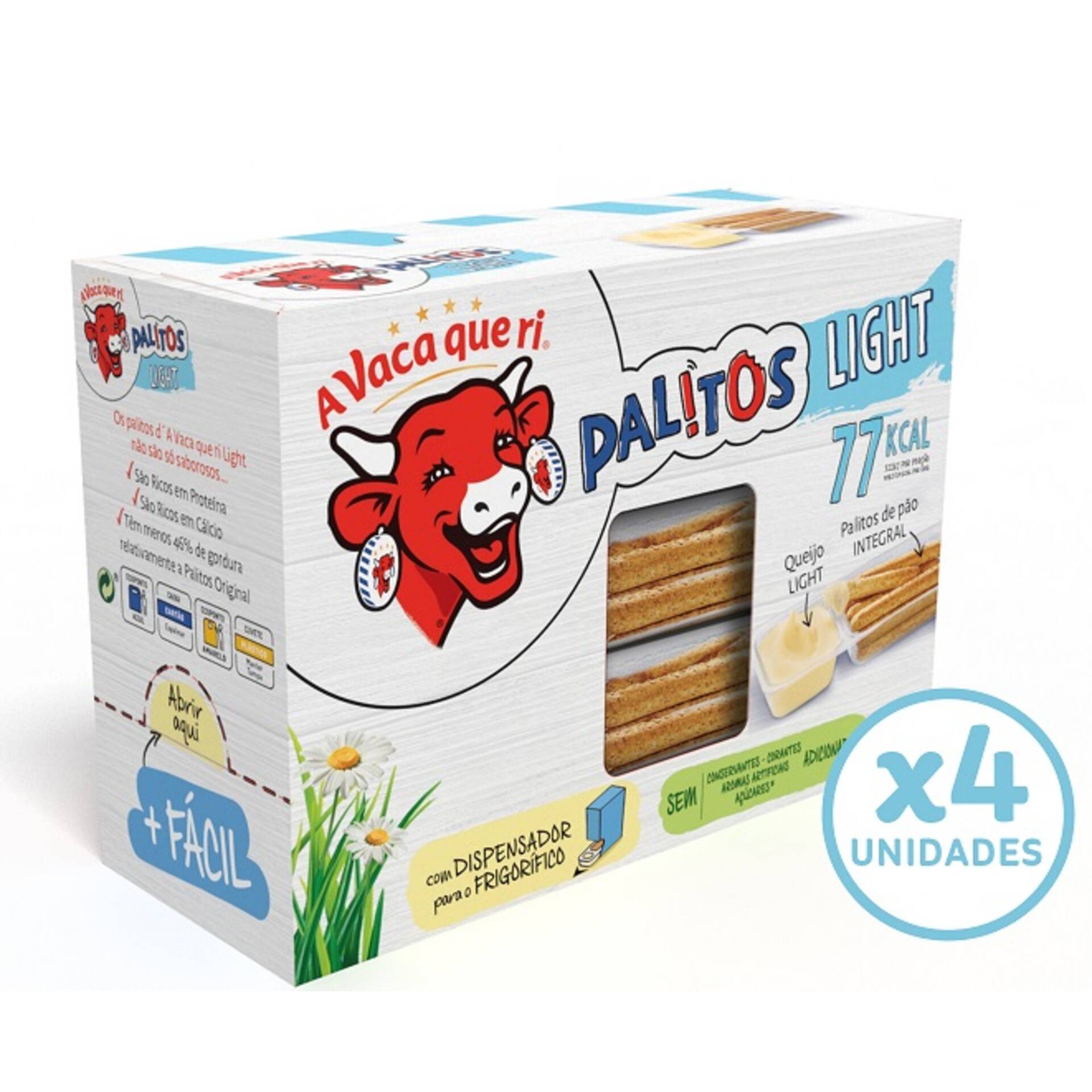 Queijo Fundido Light Palitos emb. 140 gr - A Vaca que Ri | Continente