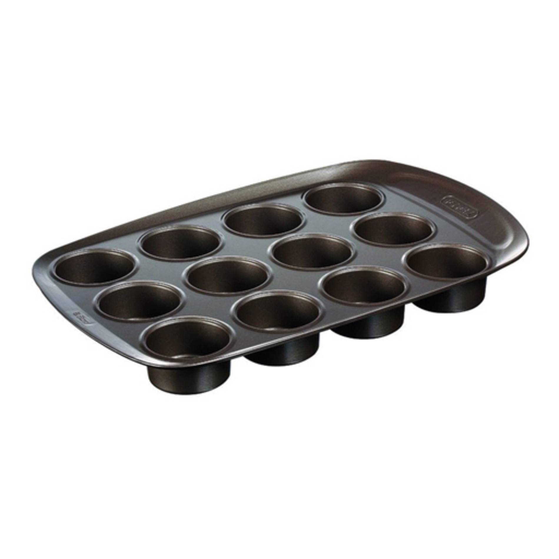 Forma 12 Muffins Metal 38x25cm Castanho Asimetria Pyrex - 1 un ...