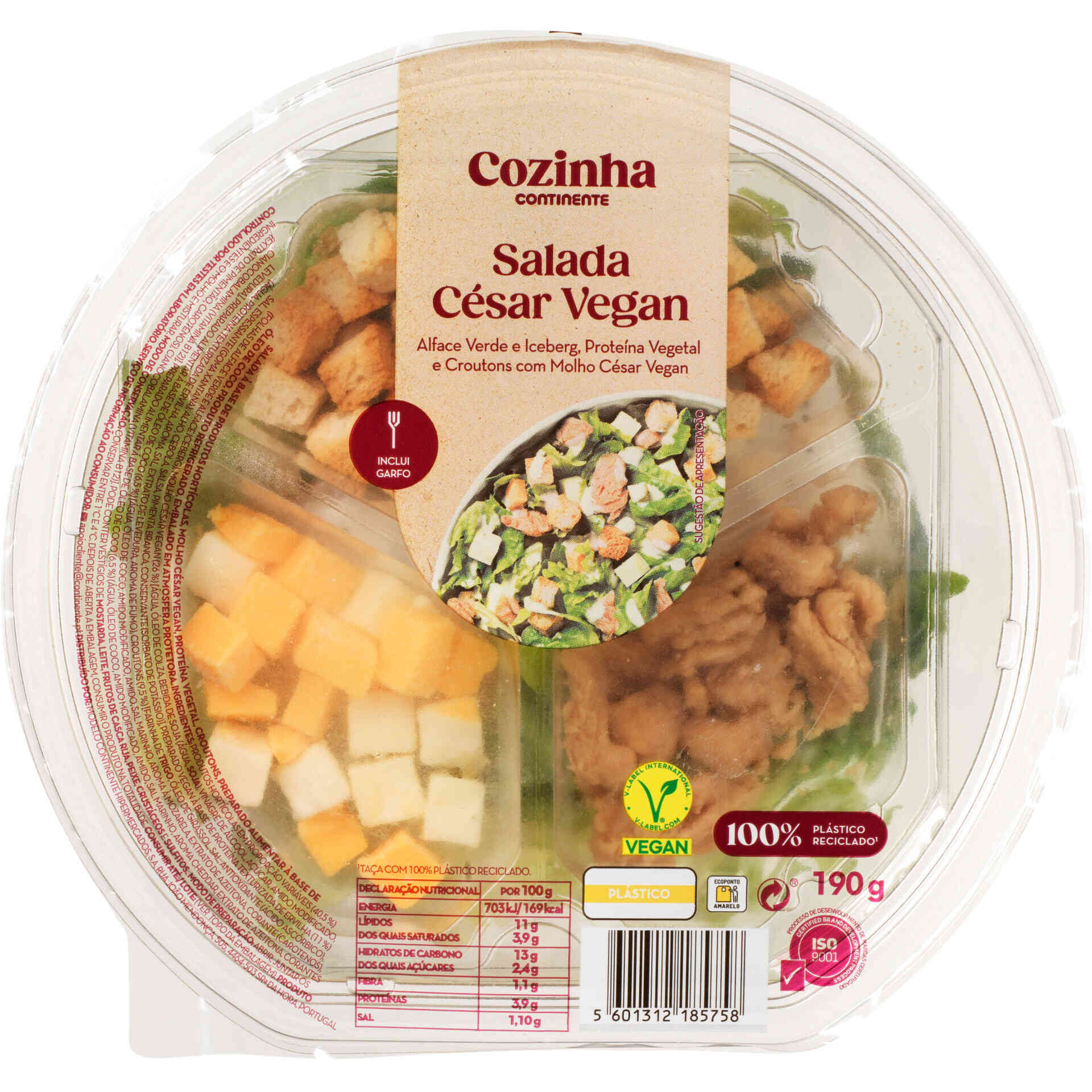 Salada César Vegan Cozinha Continente - emb. 190 gr | Continente Online