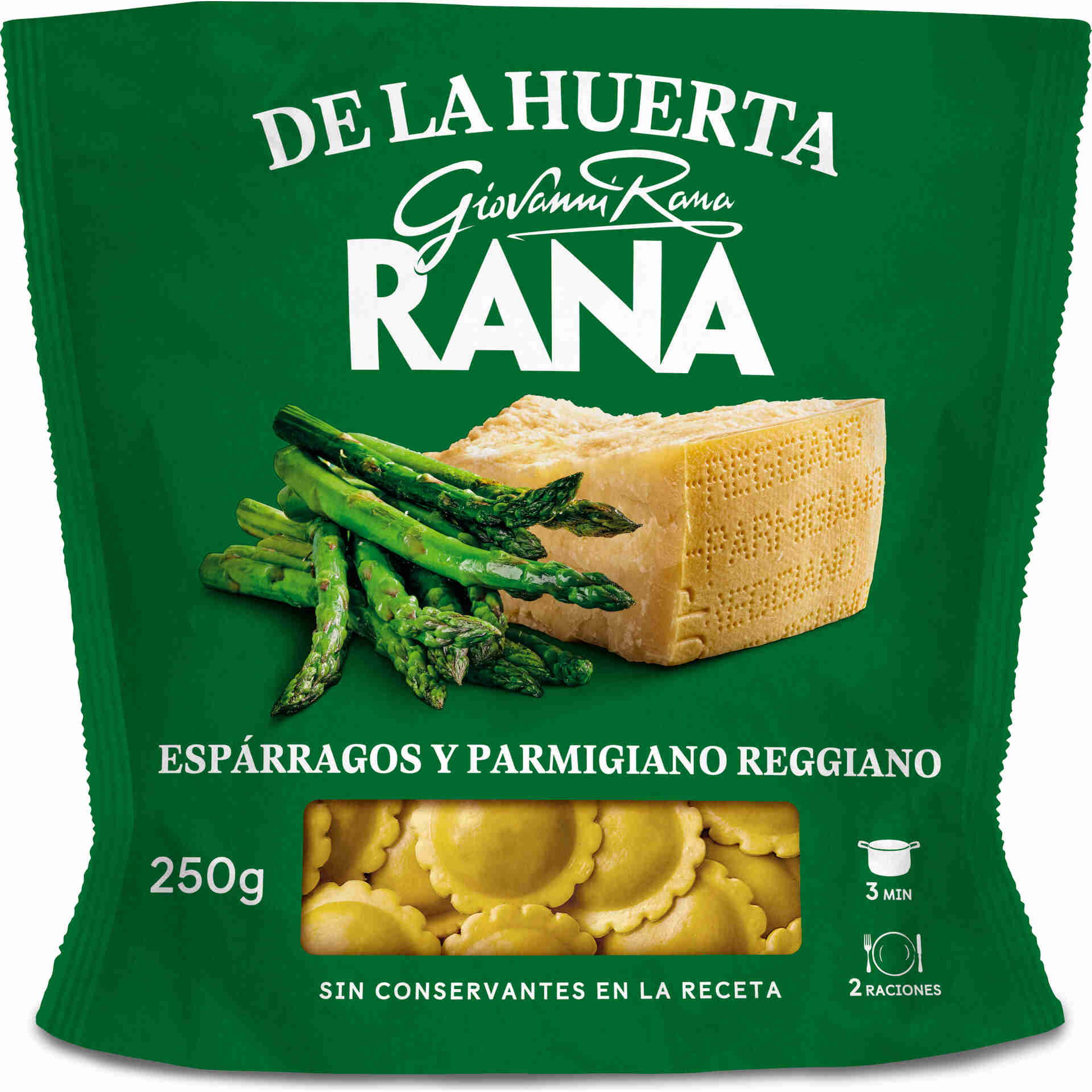 Ravioli Fresco de Espargos e Queijo Parmigiano Reggiano Rana - emb. 250 ...