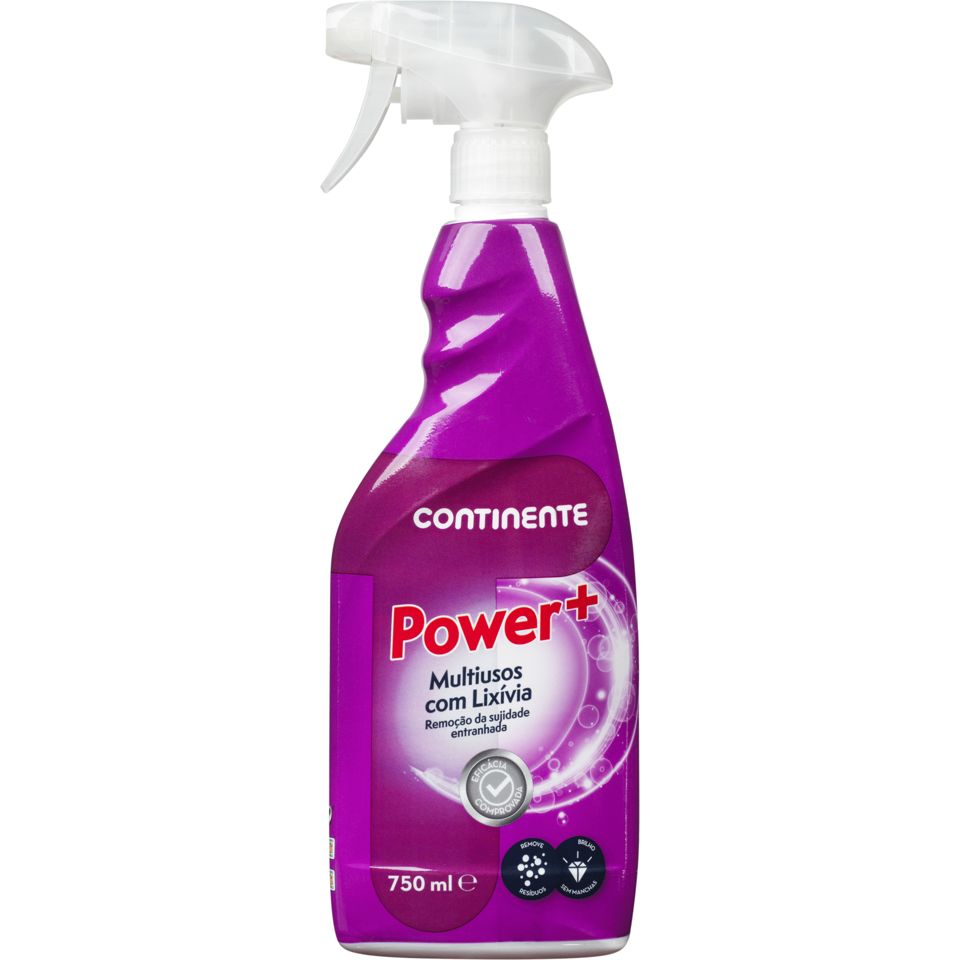 Multiusos com Lixívia Spray Power+ Continente - emb. 750 ml ...