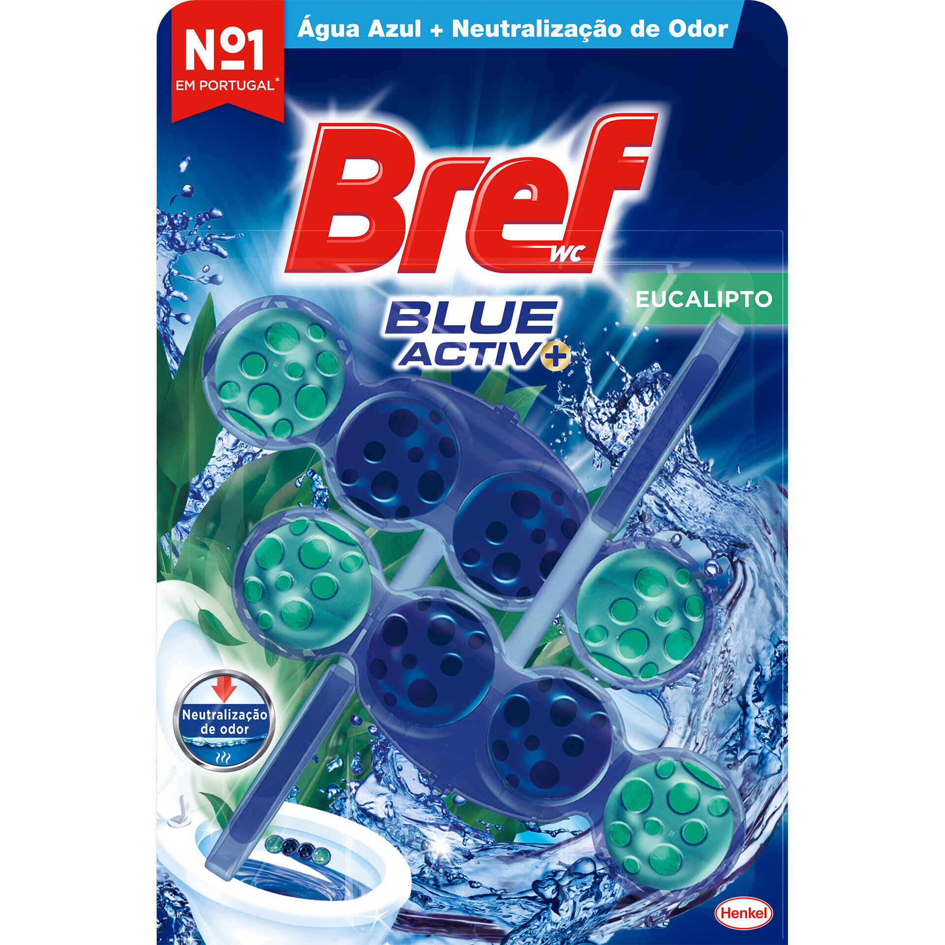 Bloco Sanitário Blue Active Eucalipto Bref Sonasol - emb. 2 un ...