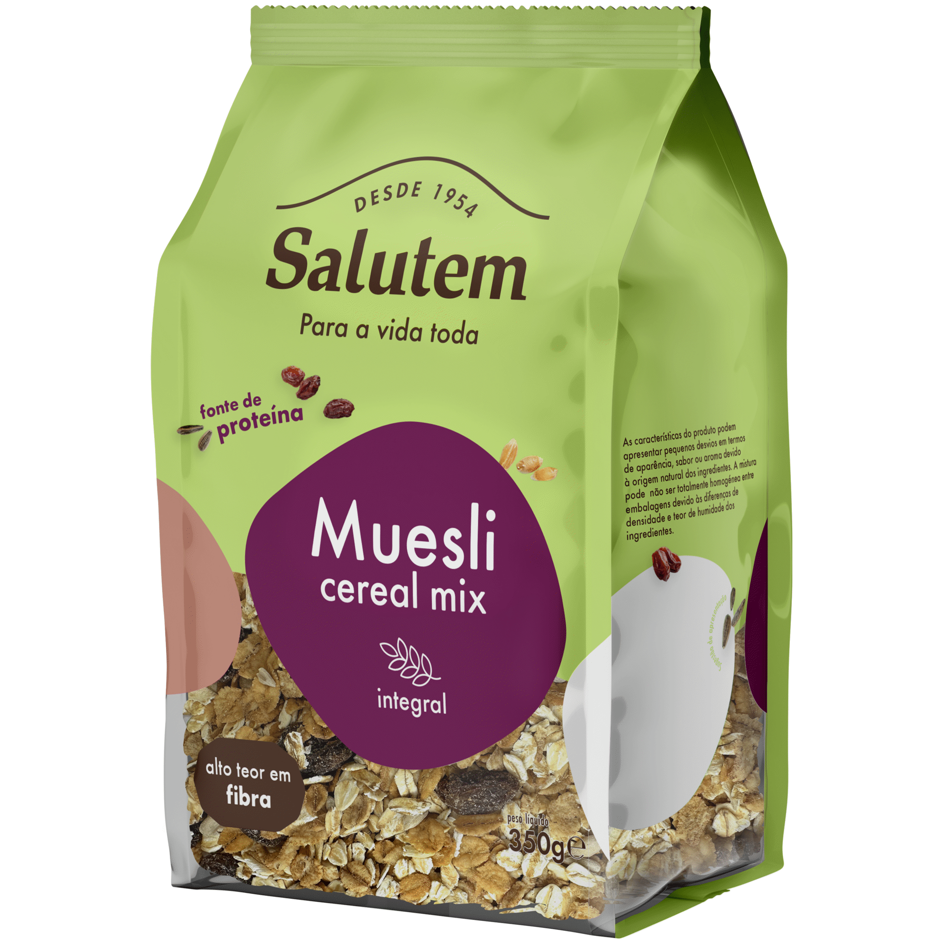 Muesli Integral Cereal Mix Salutem - emb. 350 gr | Continente Online
