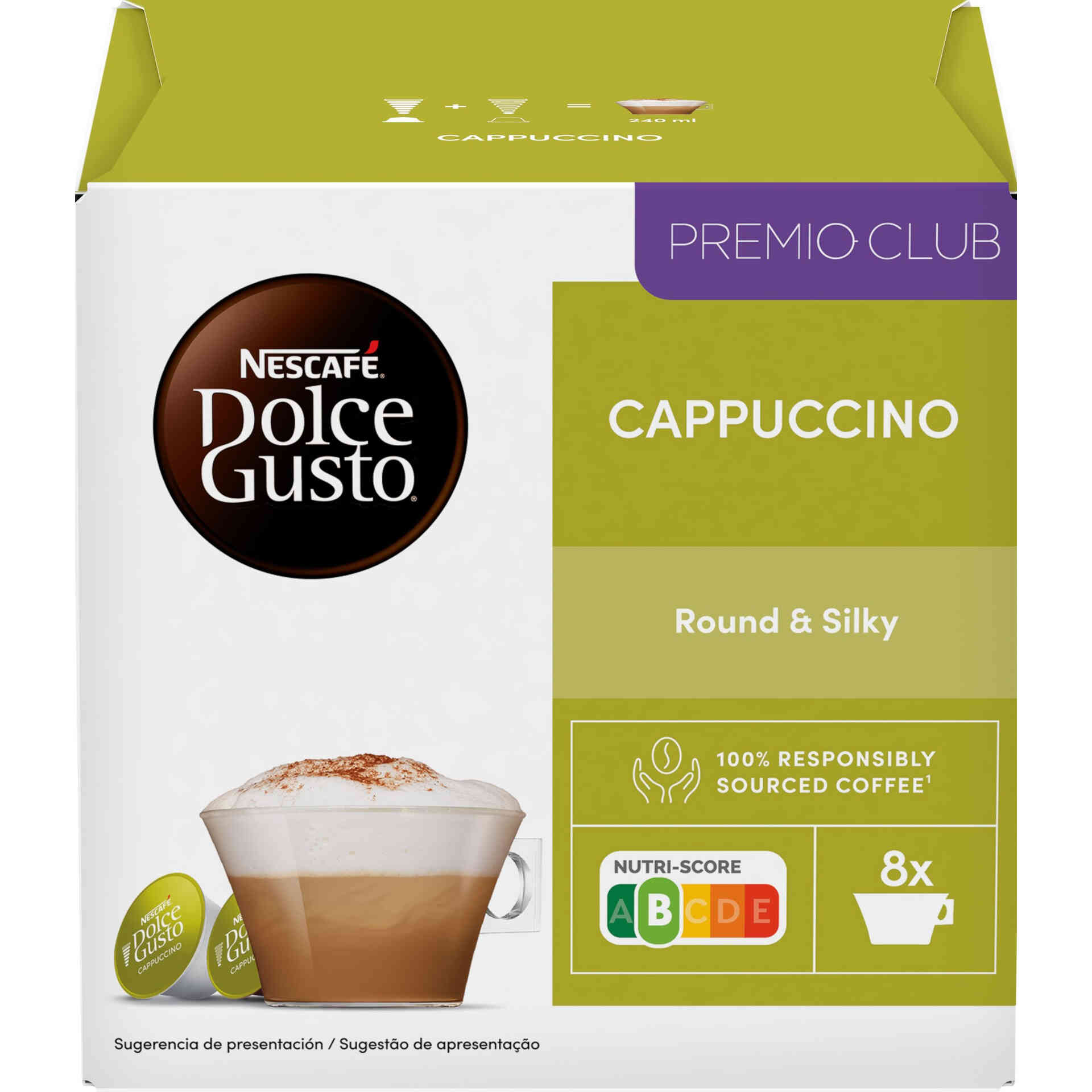 Cápsulas de Café Cappuccino Nescafé Dolce Gusto | Continente Online