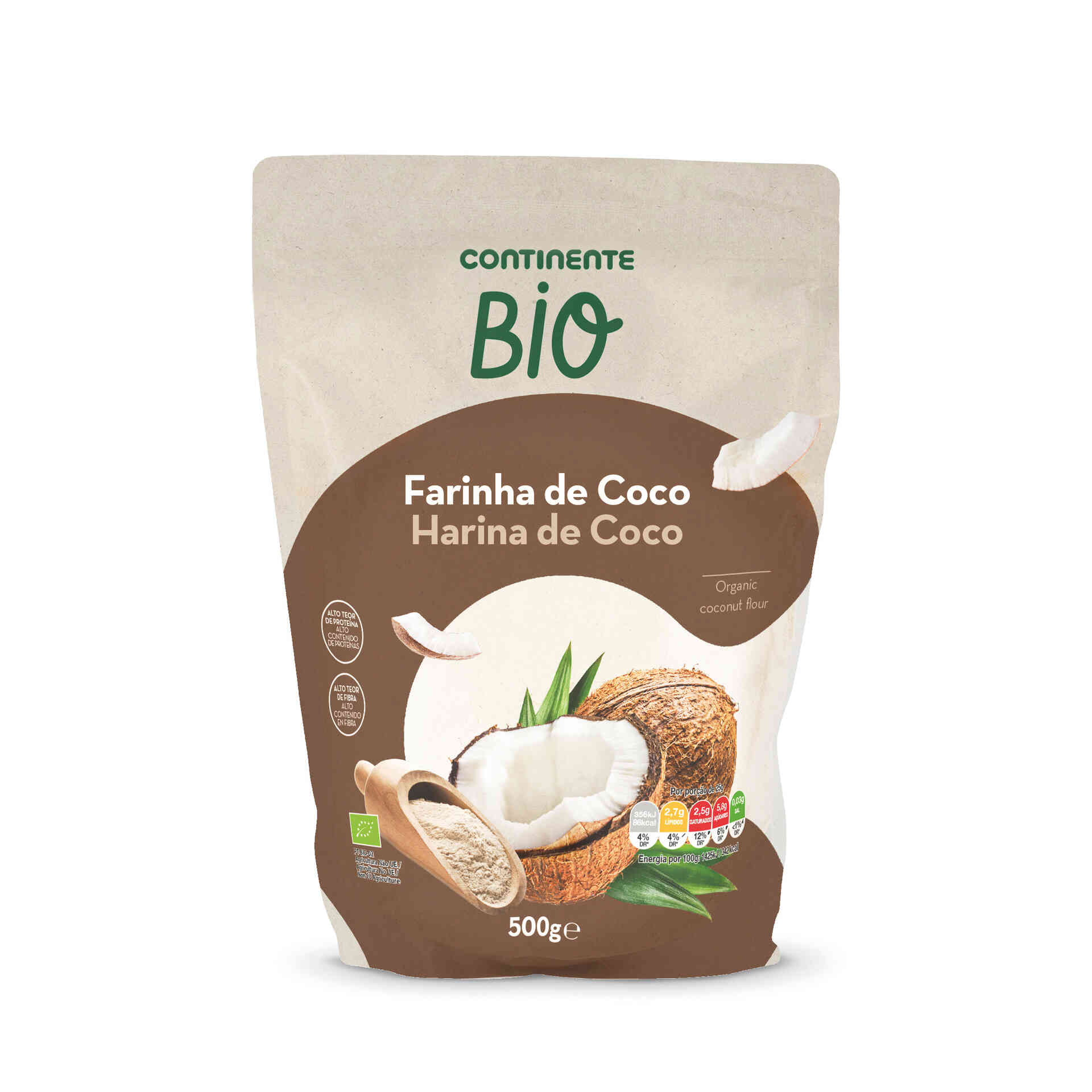 Farinha de Coco Continente Bio - emb. 500 gr | Continente Online