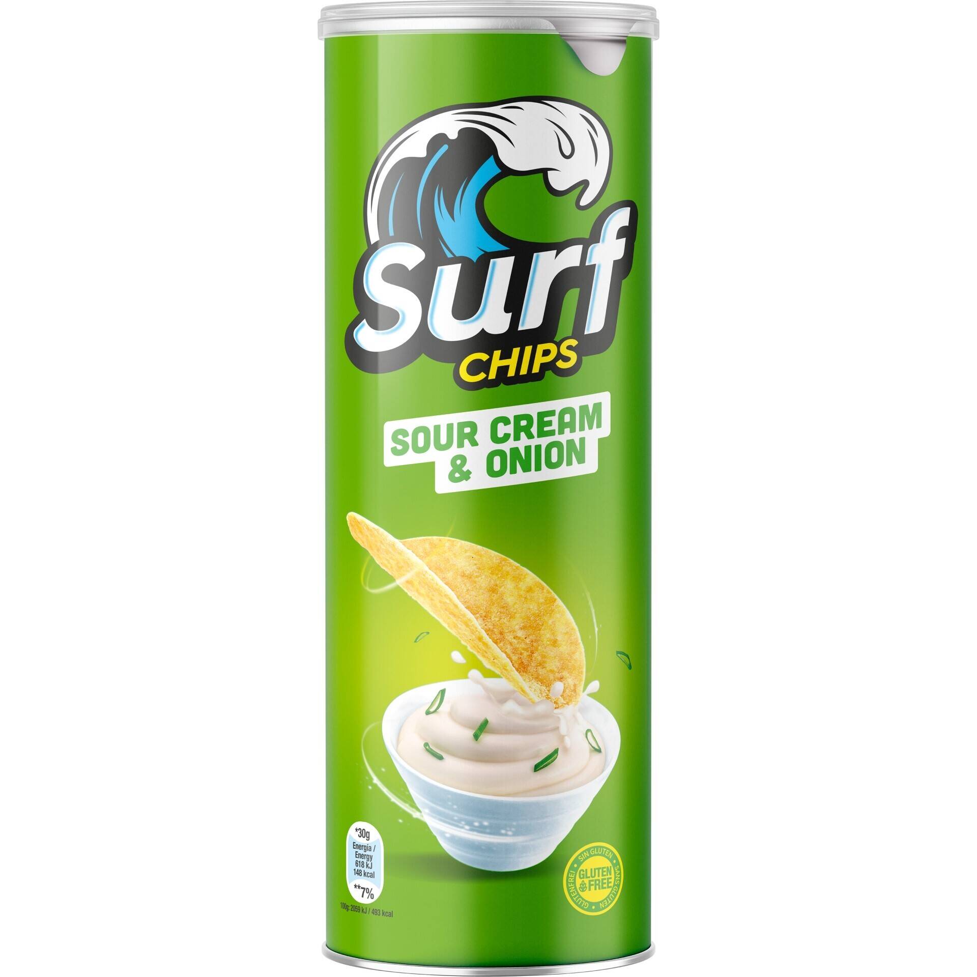 Snacks Batata Sour Cream e Cebola Surf Chips - emb. 160 gr | Continente ...