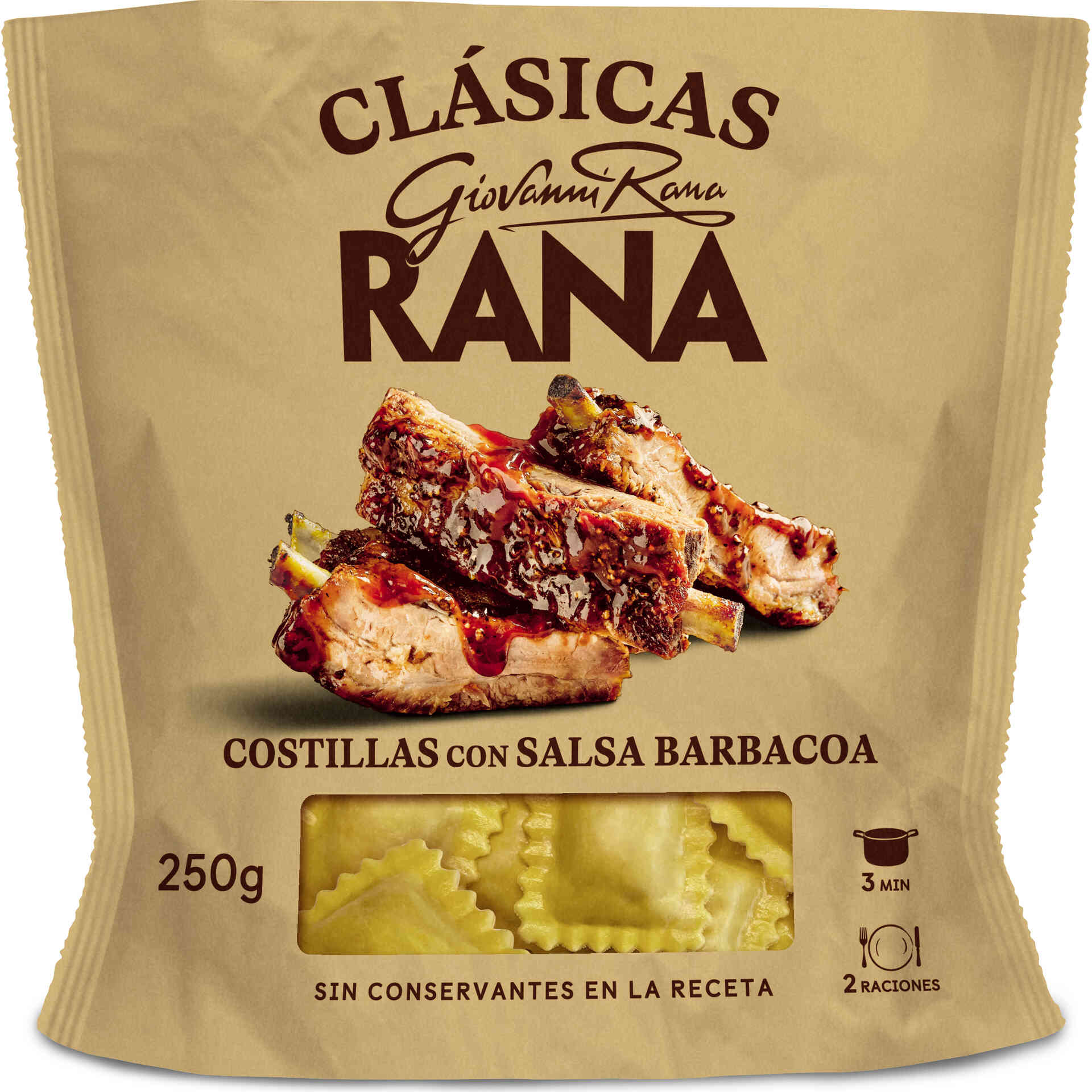 Ravioli Fresco de Costelas e Molho Barbecue Rana - emb. 250 gr ...