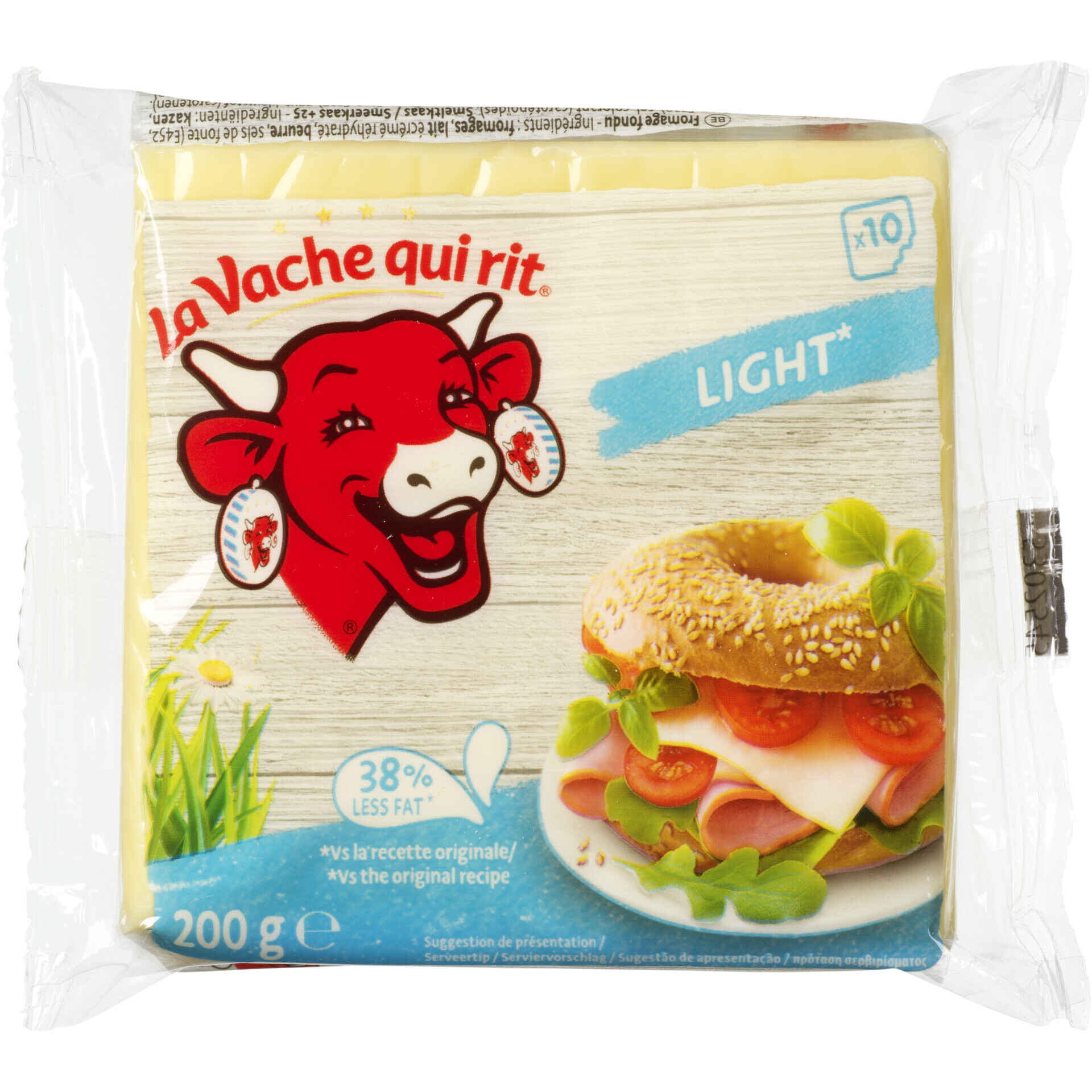 Queijo Fundido Light Fatiado A Vaca que ri - emb. 200 gr | Continente ...